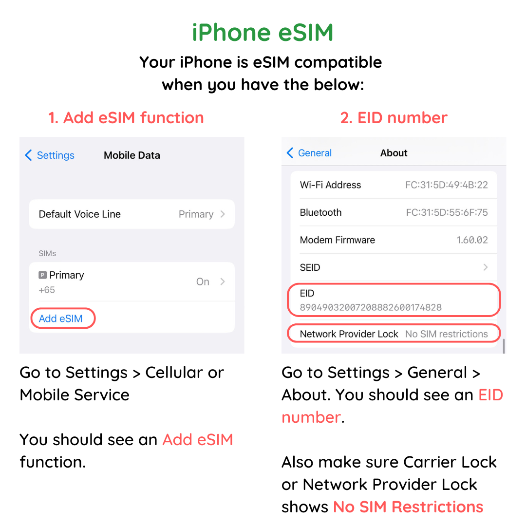 eSIM Compatible Phones - Landing Page