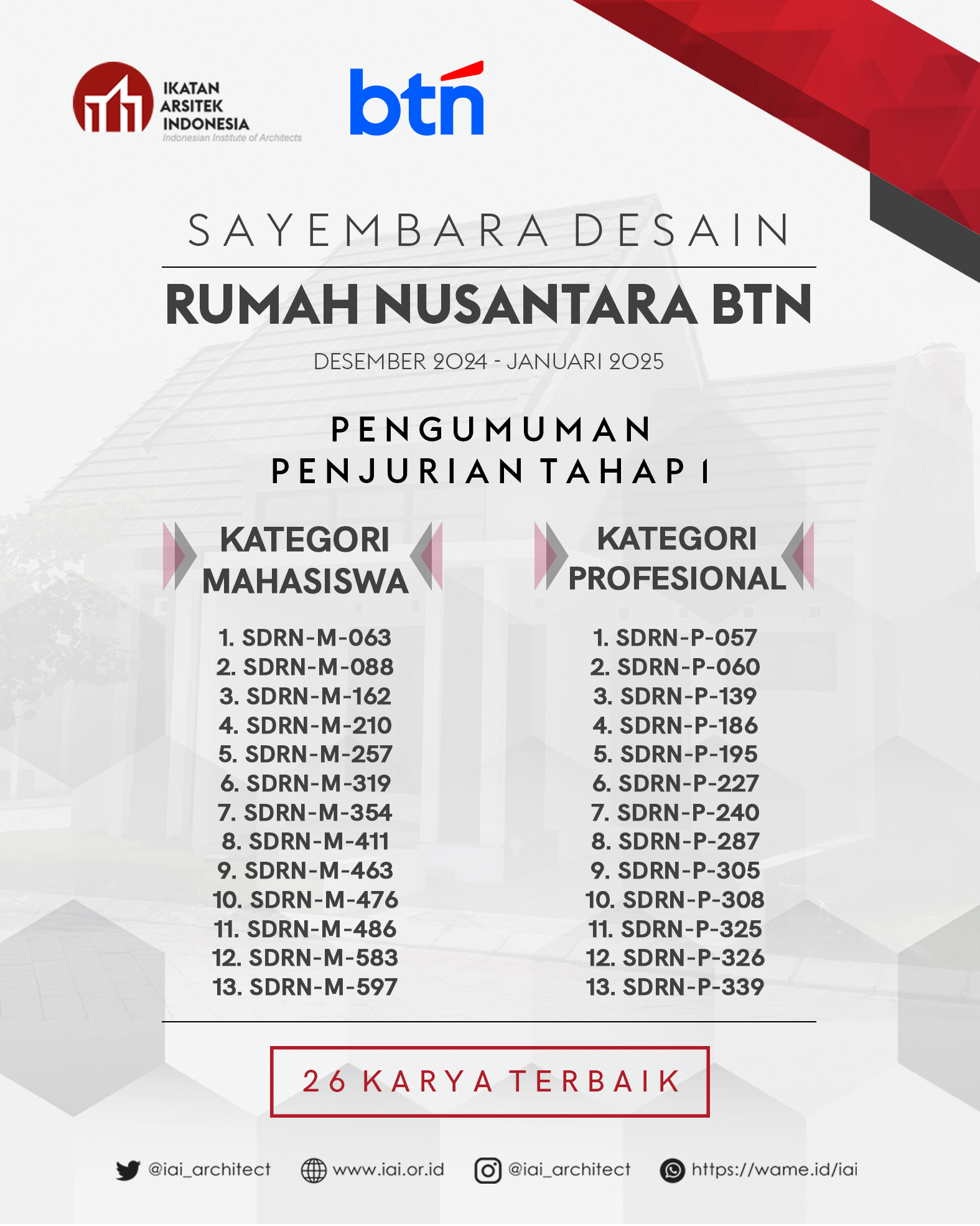 Sayembara IAI - BTN - Landing Page