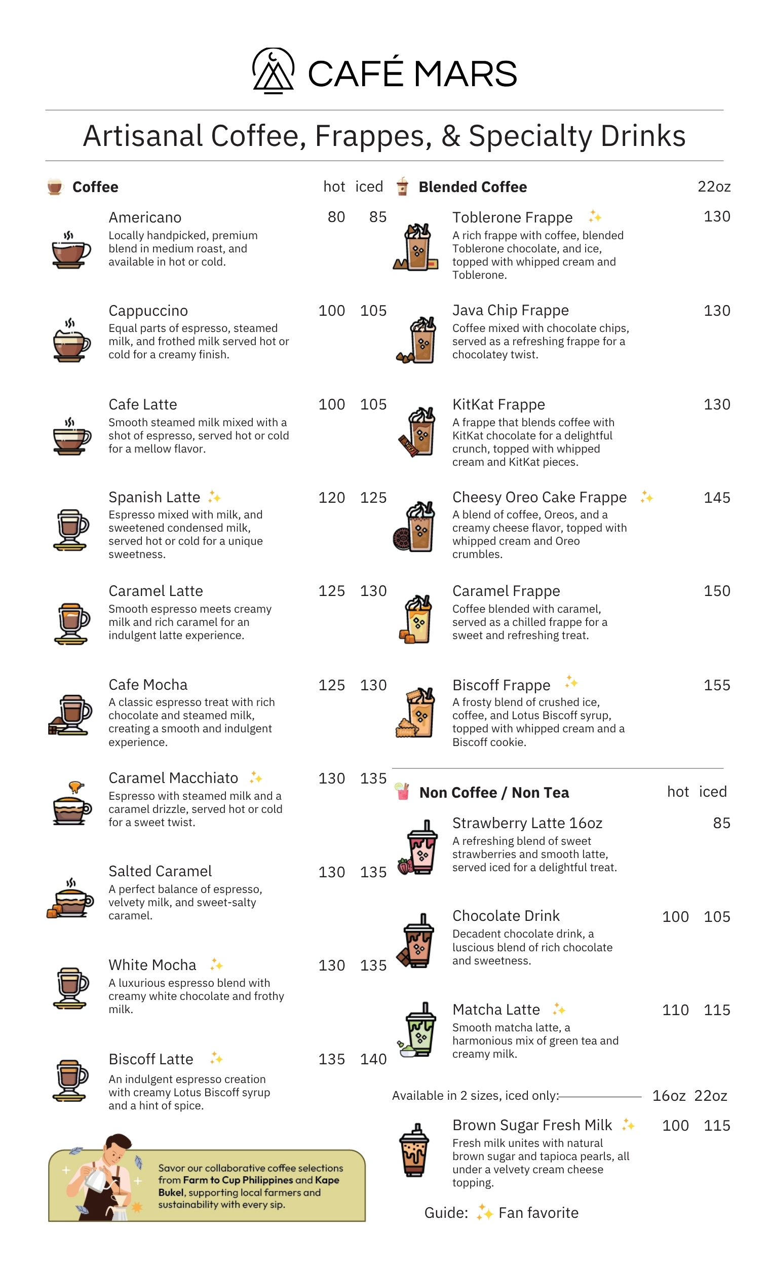 Café Mars - Landing Page