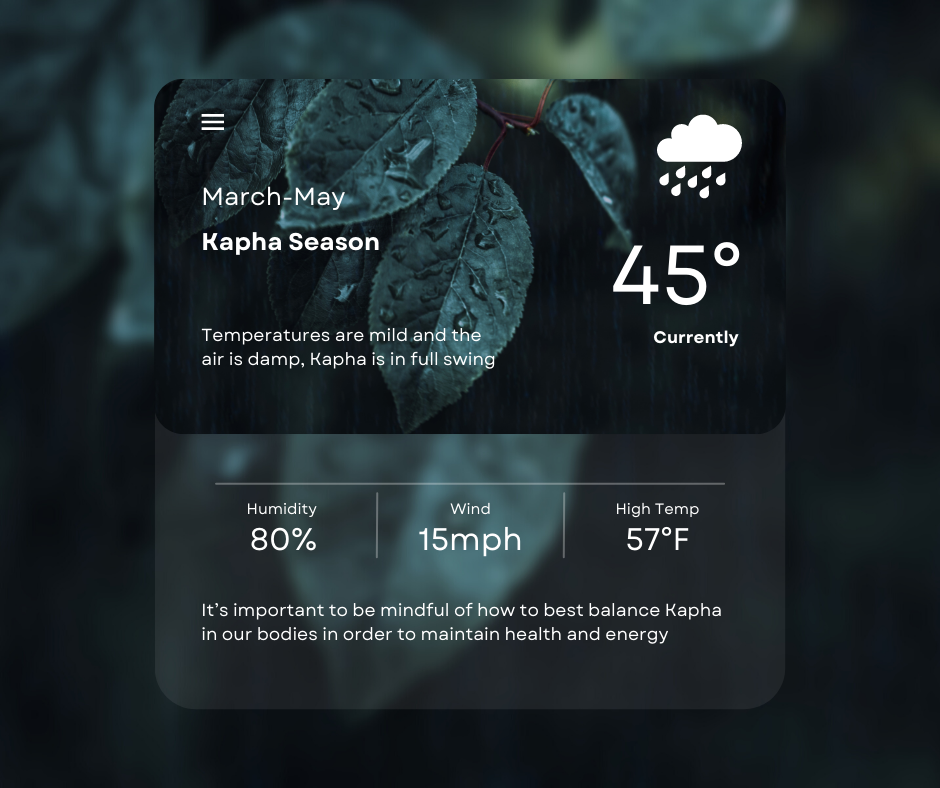 Spring - Kapha Season by Michelle Reum