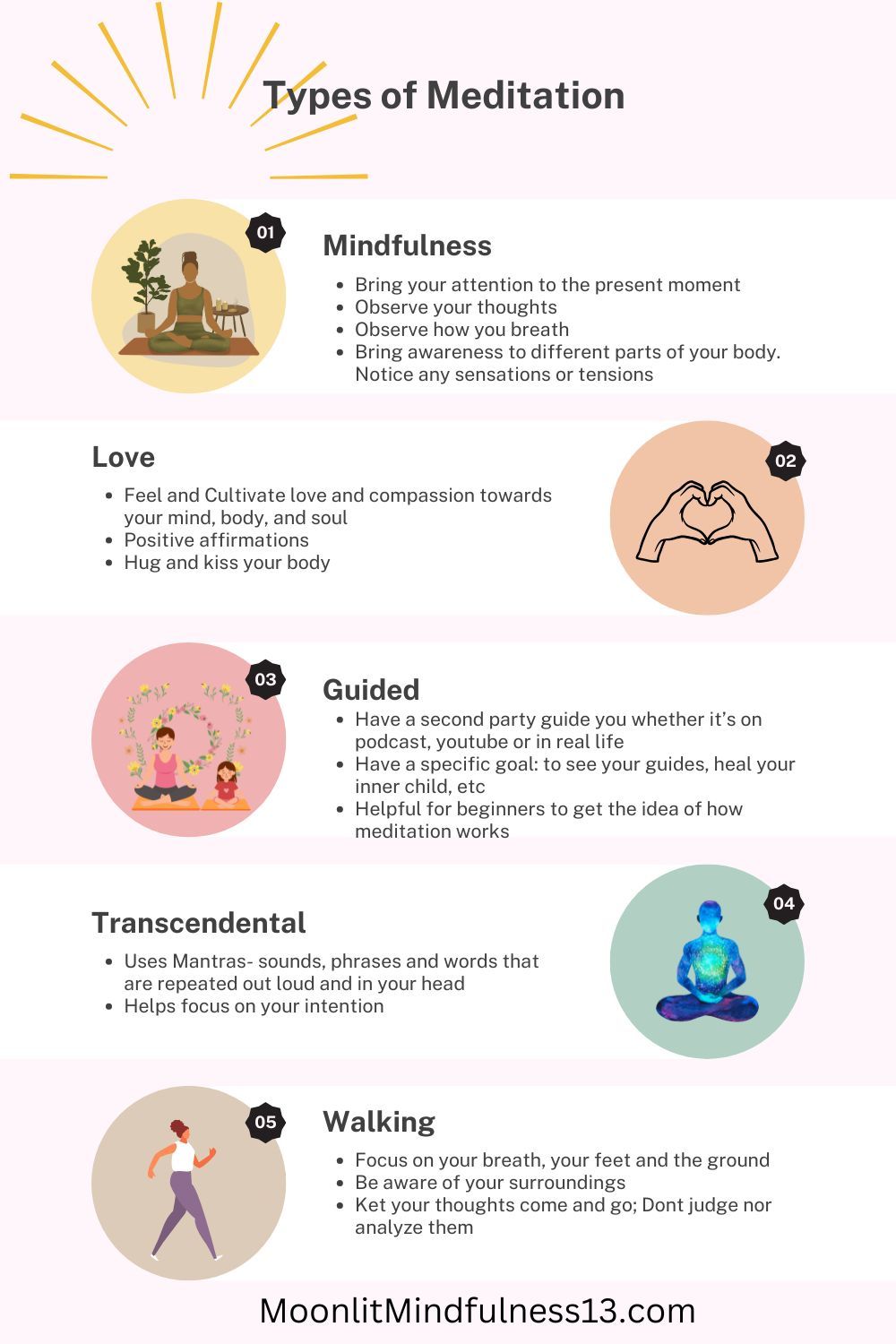 Exploring the Different types of Meditation by Brittany Hopper