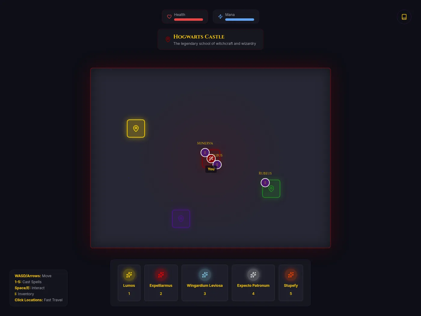 2D Interactive Wizarding World