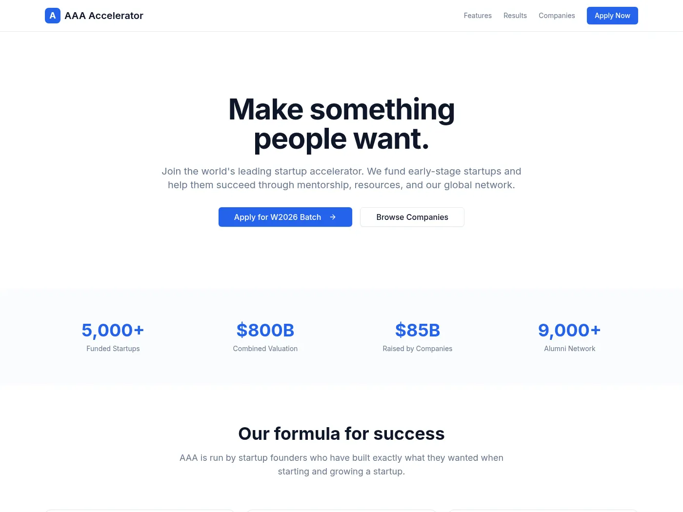 AAA Accelerator Platform Clone