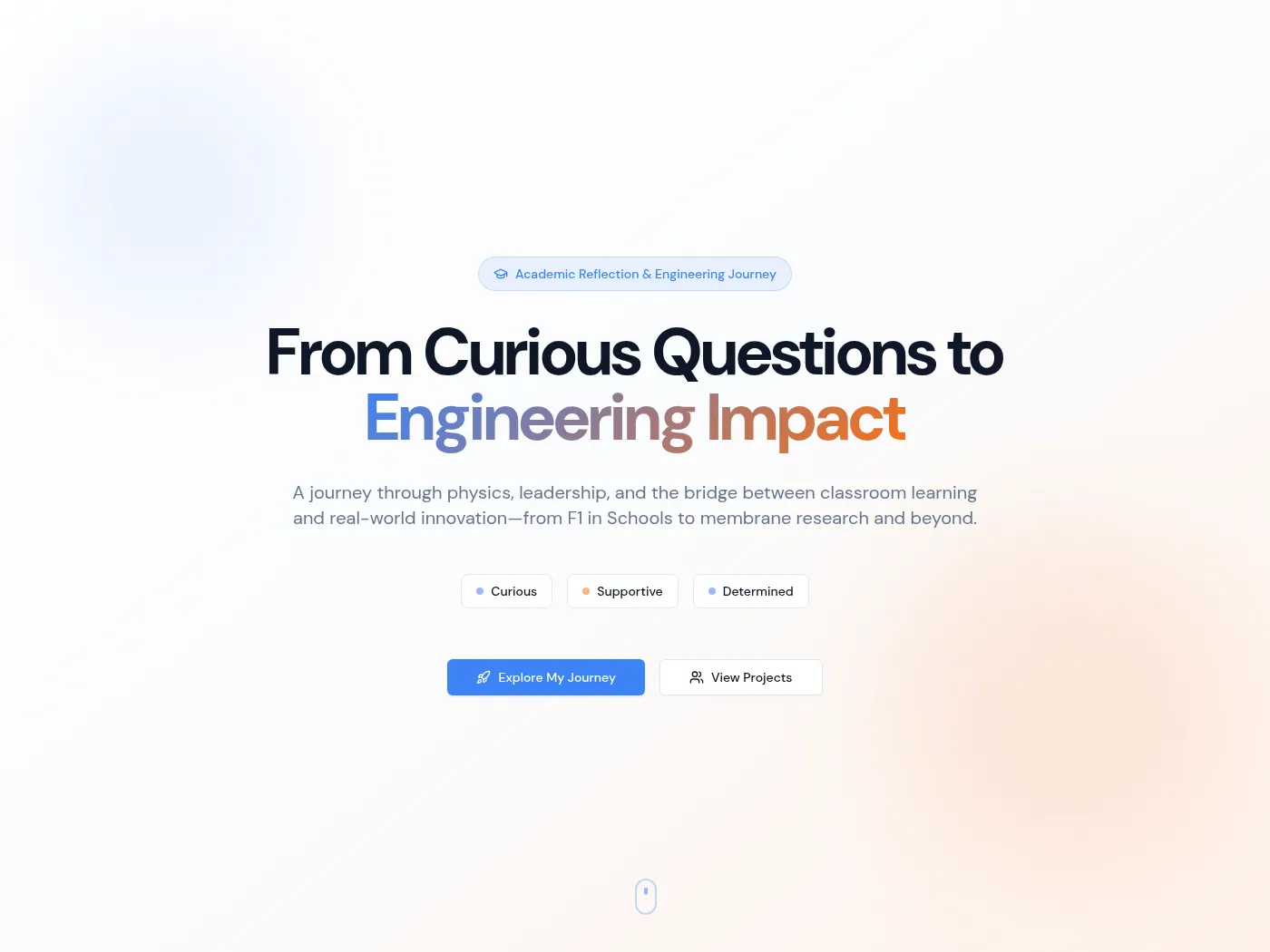 Academic Reflection & Engineering Journey Profile