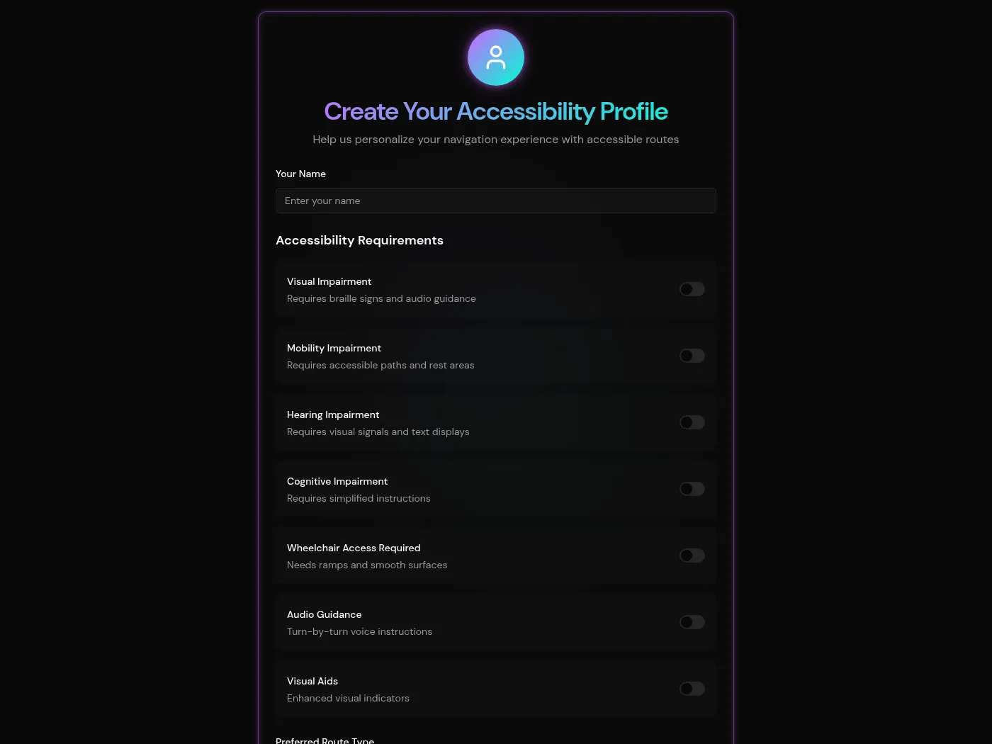 Accessible Navigation App for People with Disabilities