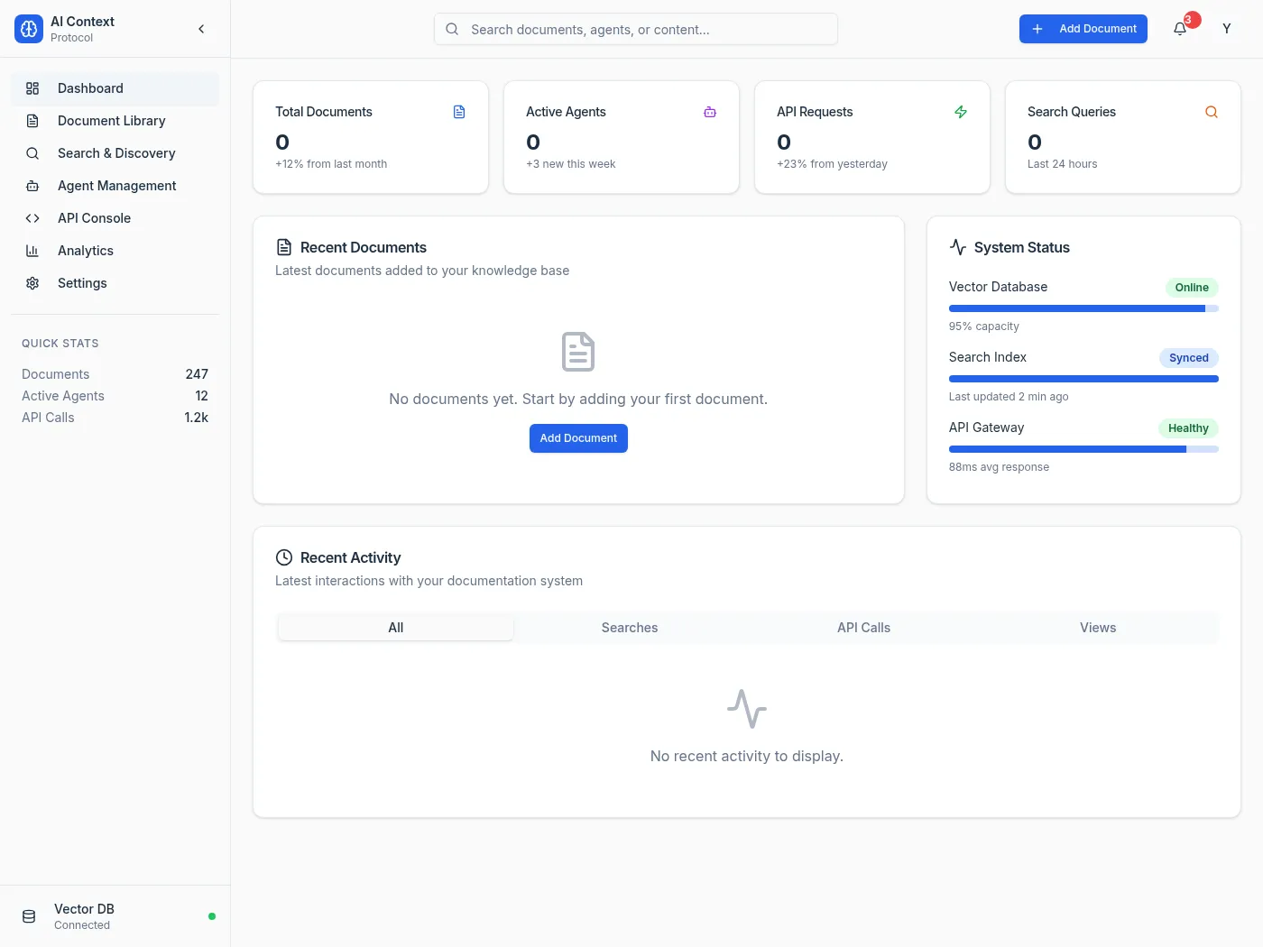 AI Agent Documentation Context Protocol System