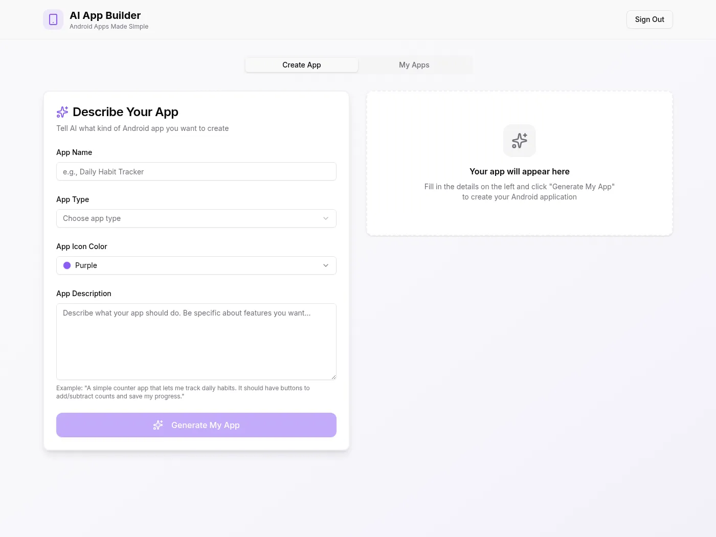 AI-Powered Android App Builder