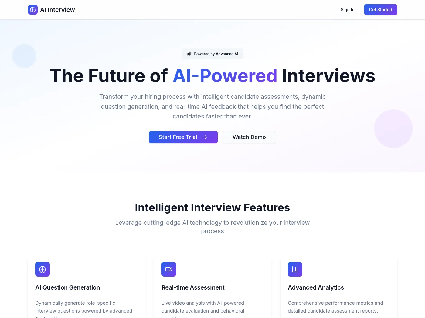 AI-Powered Interview Platform