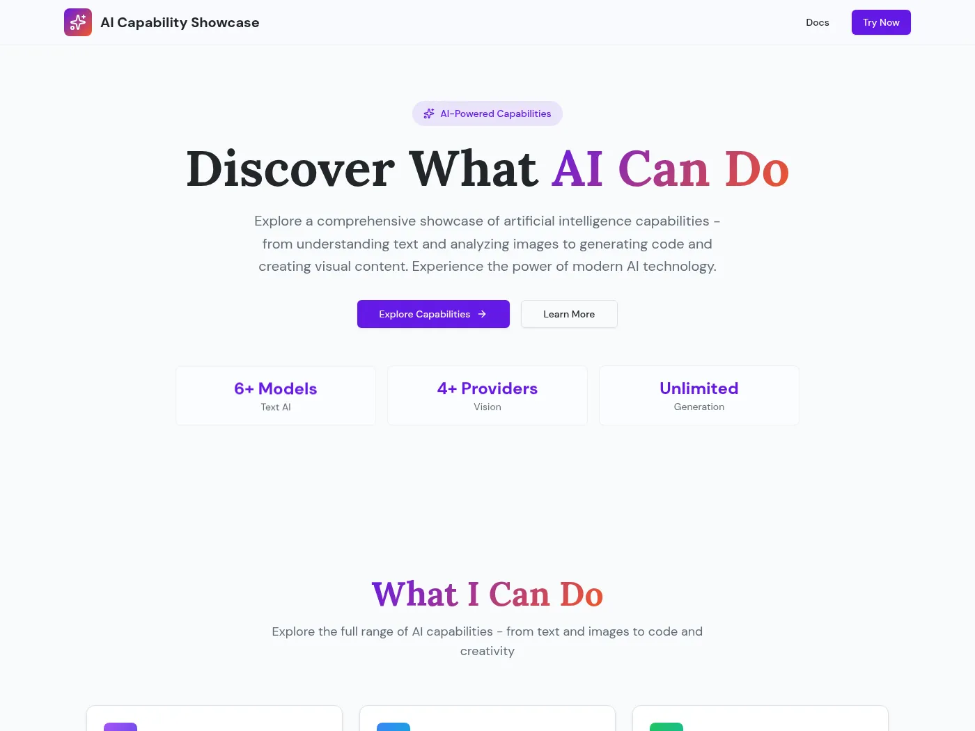 AI Capability Showcase