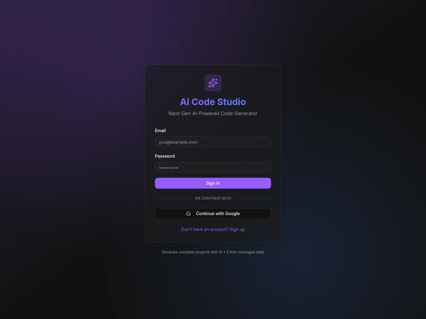 AI Code Studio — Next-Gen AI-Powered Code & Project Generator