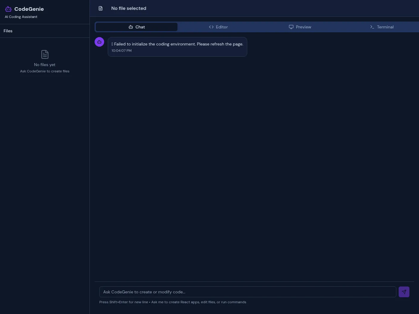 CodeGenie AI Assistant