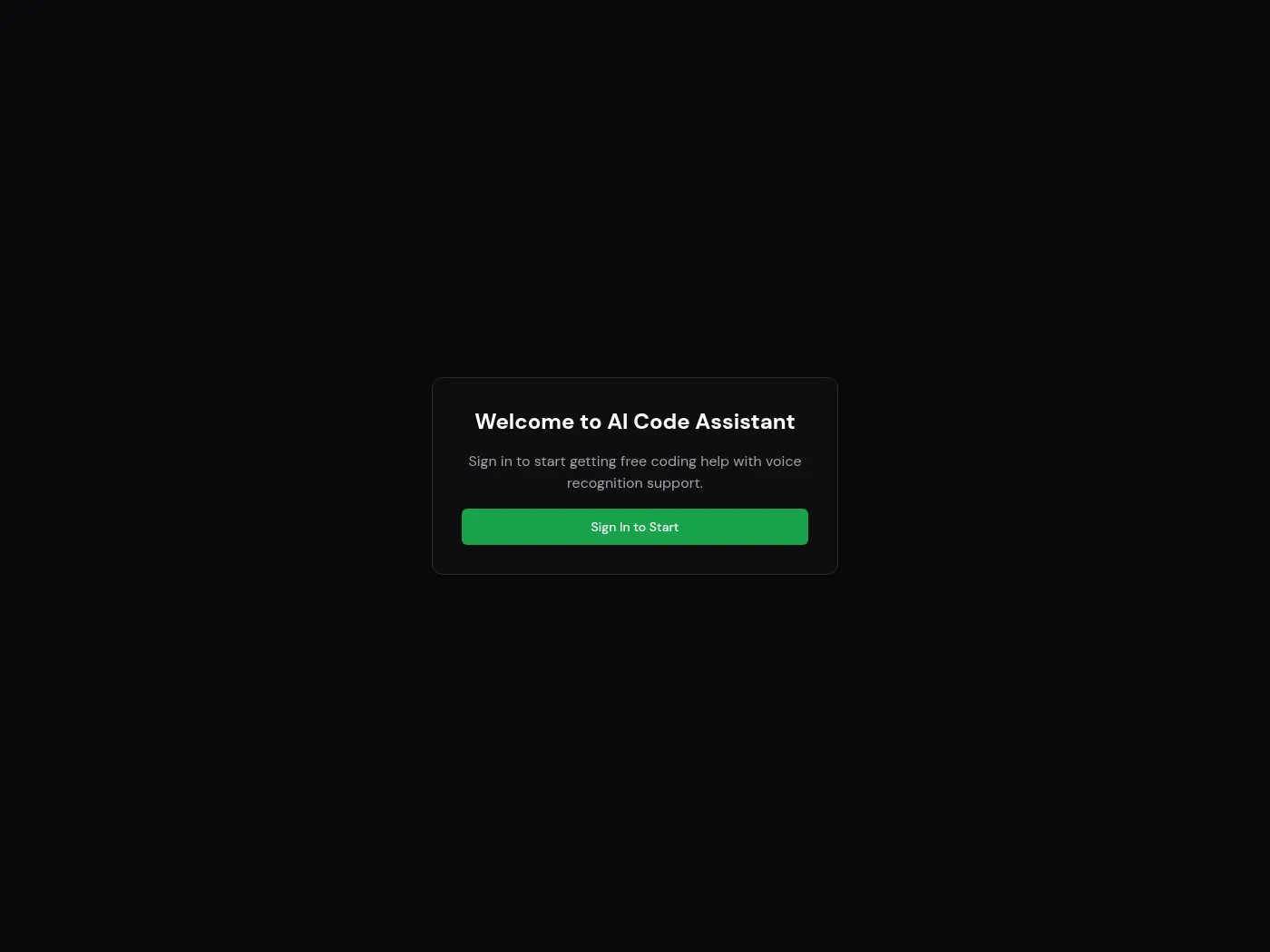 AI Coding Chatbot with Voice Recognition