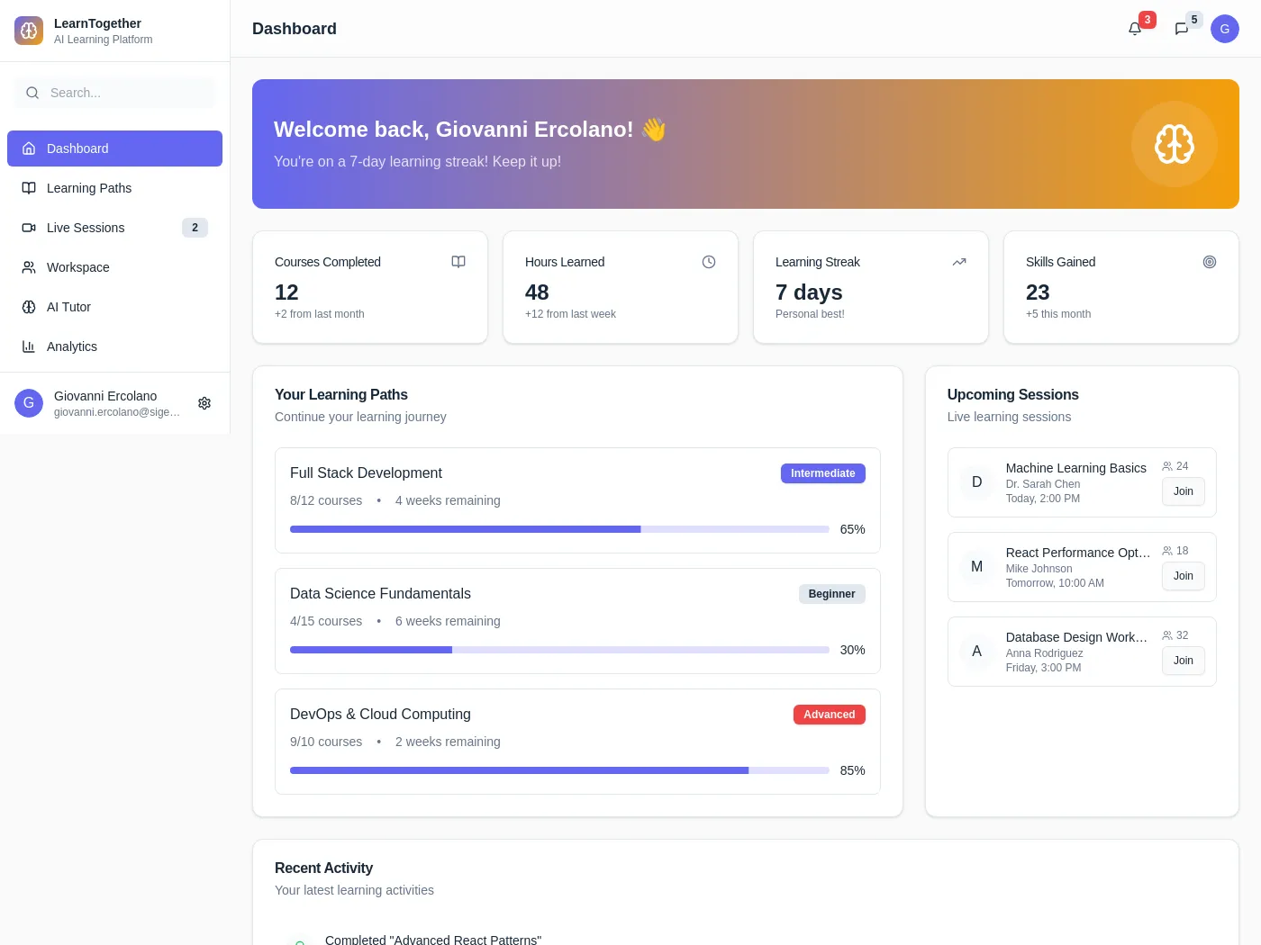 AI-Powered Collaborative Learning Platform