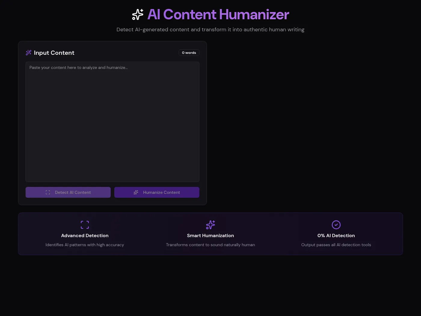 AI Content Humanizer Chat Editor