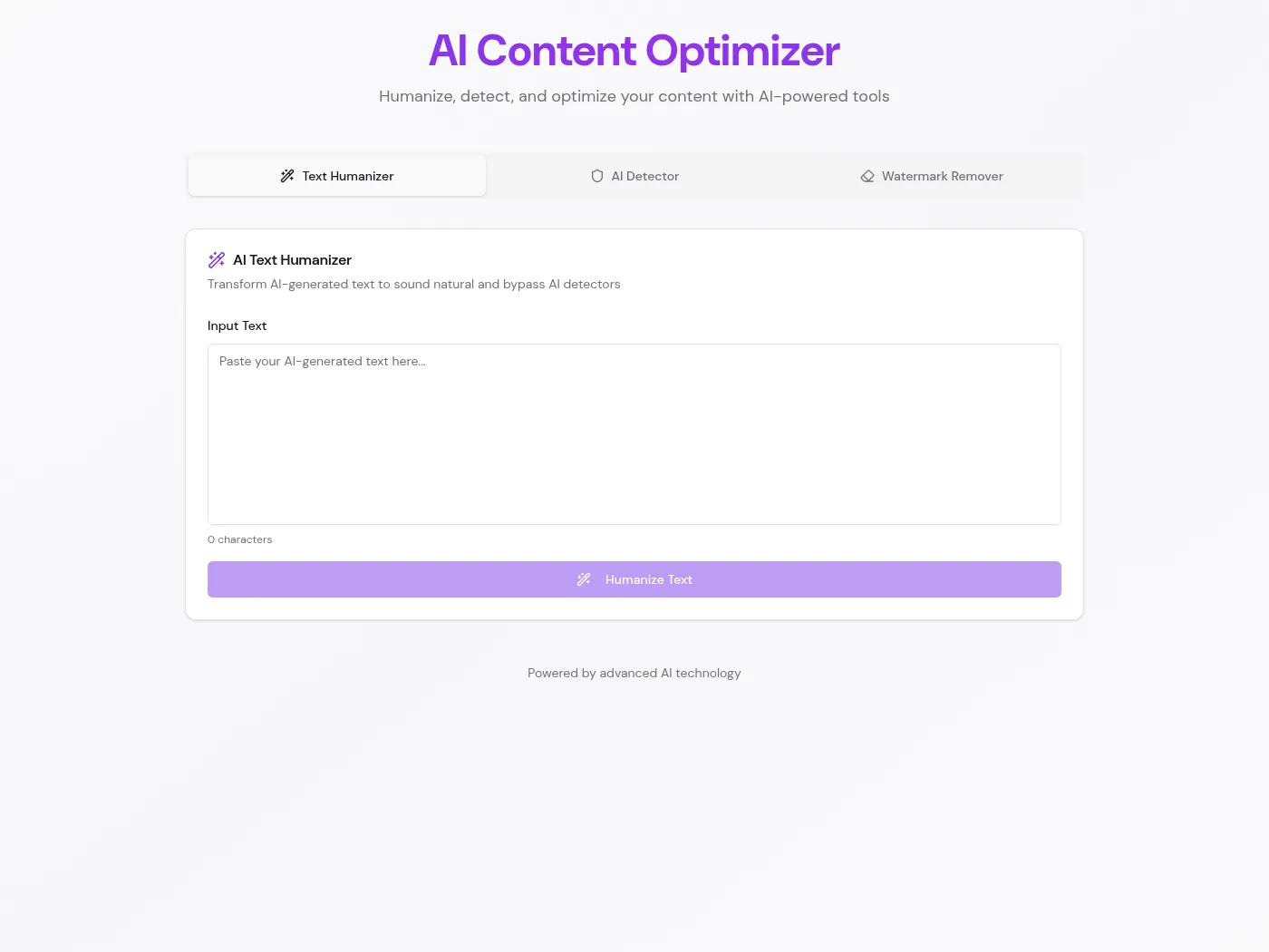 AI Content Optimizer & Detector Tool