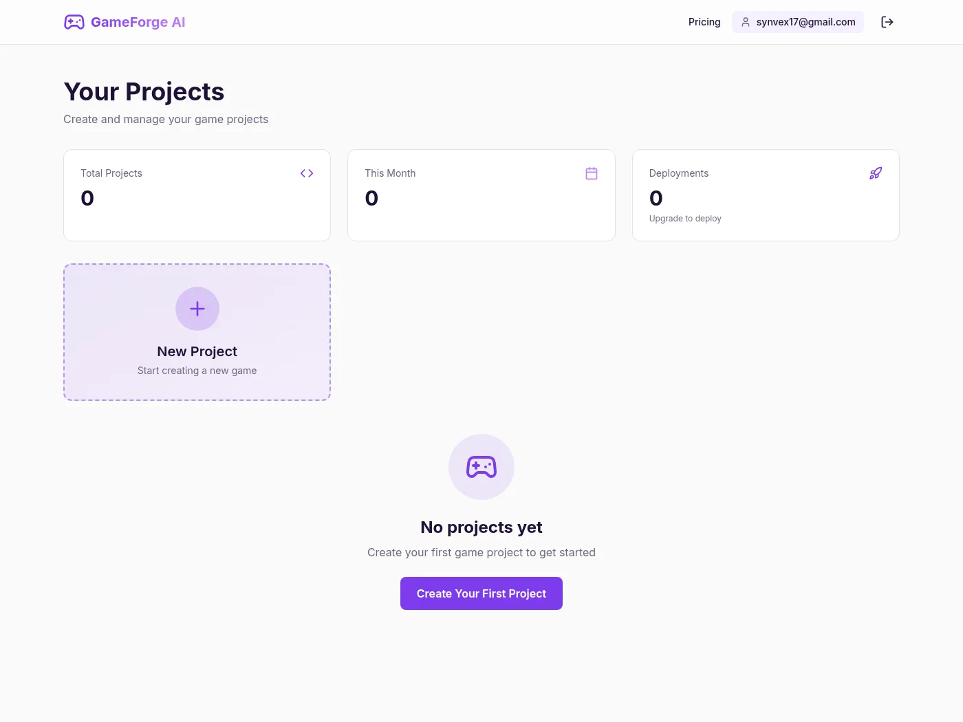 AI-Powered Game Development Platform