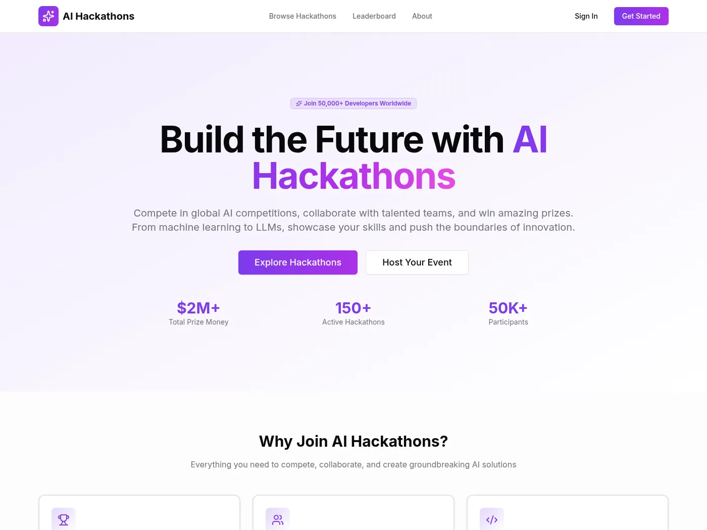 AI Hackathon Platform Clone