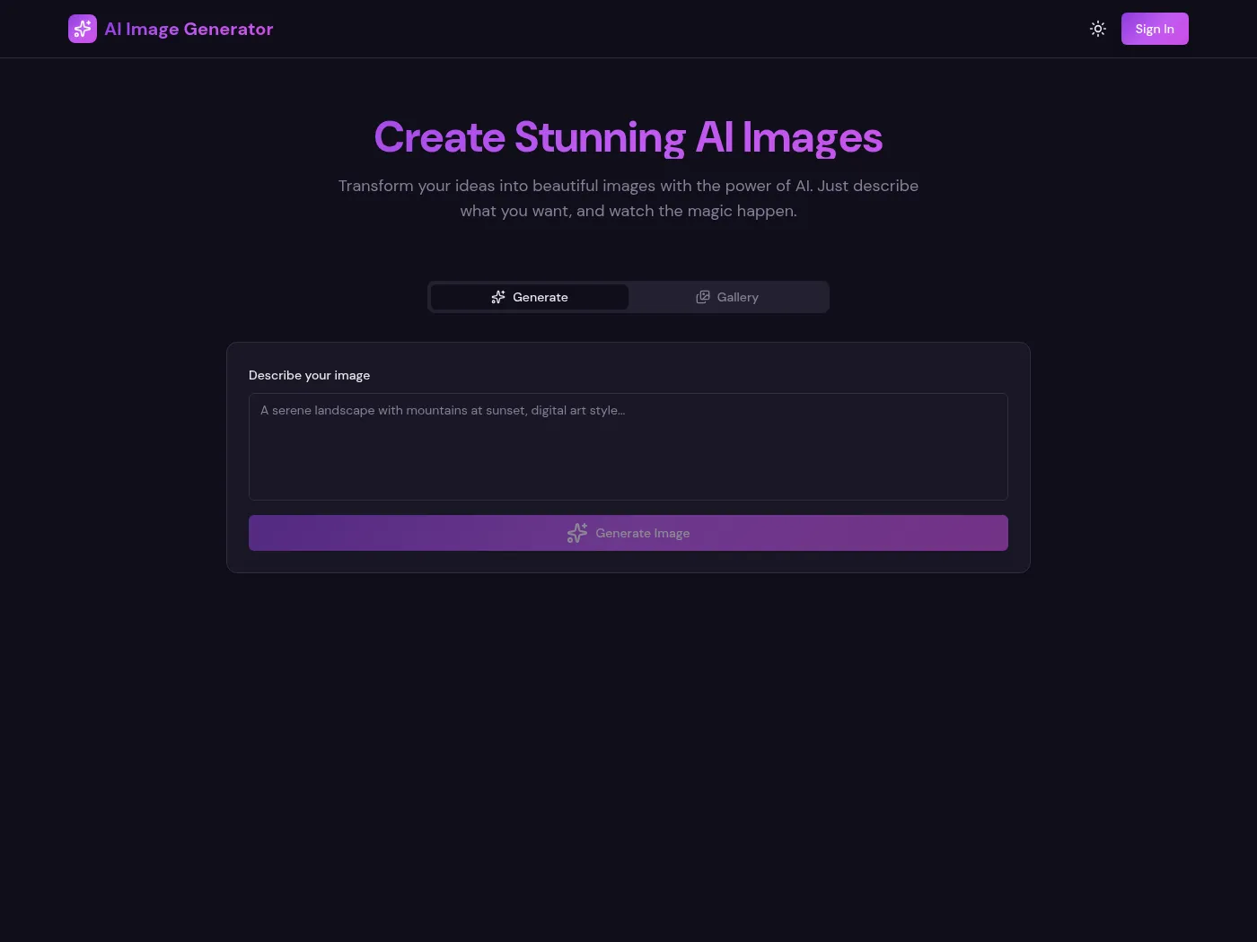AI Image Generator