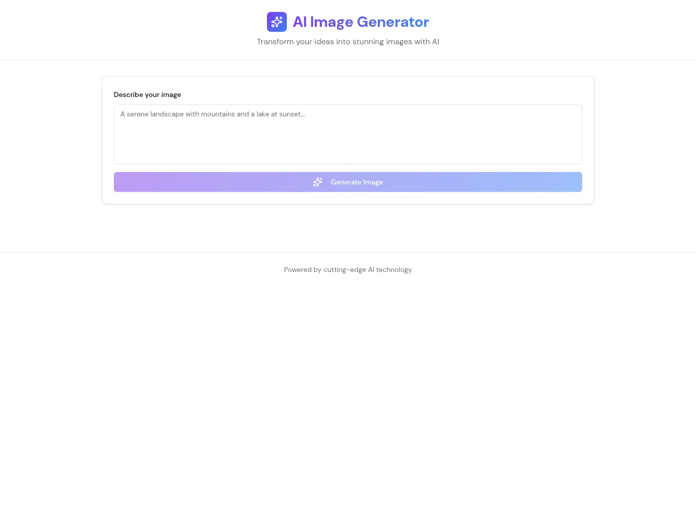 AI Image Generator