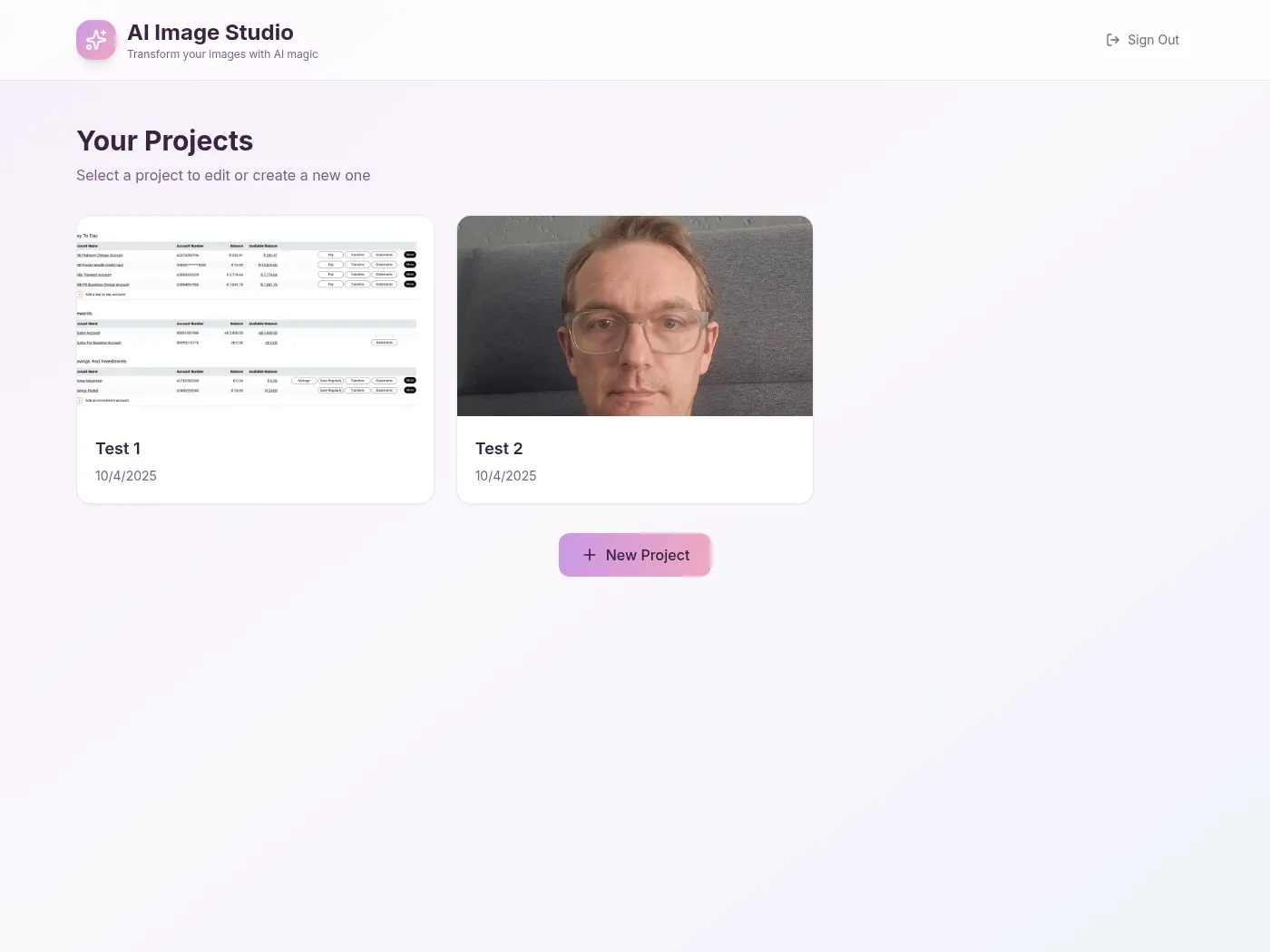 AI-Powered Image Version Editor