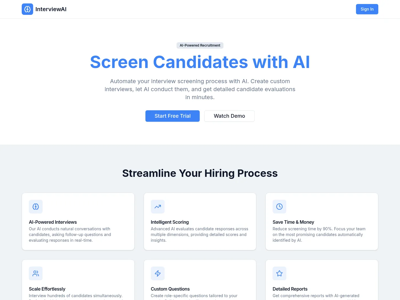 AI Interview Screening Platform for Recruiters and HR Teams