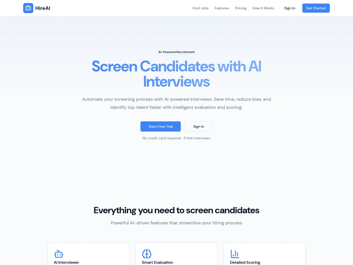 AI Interview Screening Platform for Recruiters