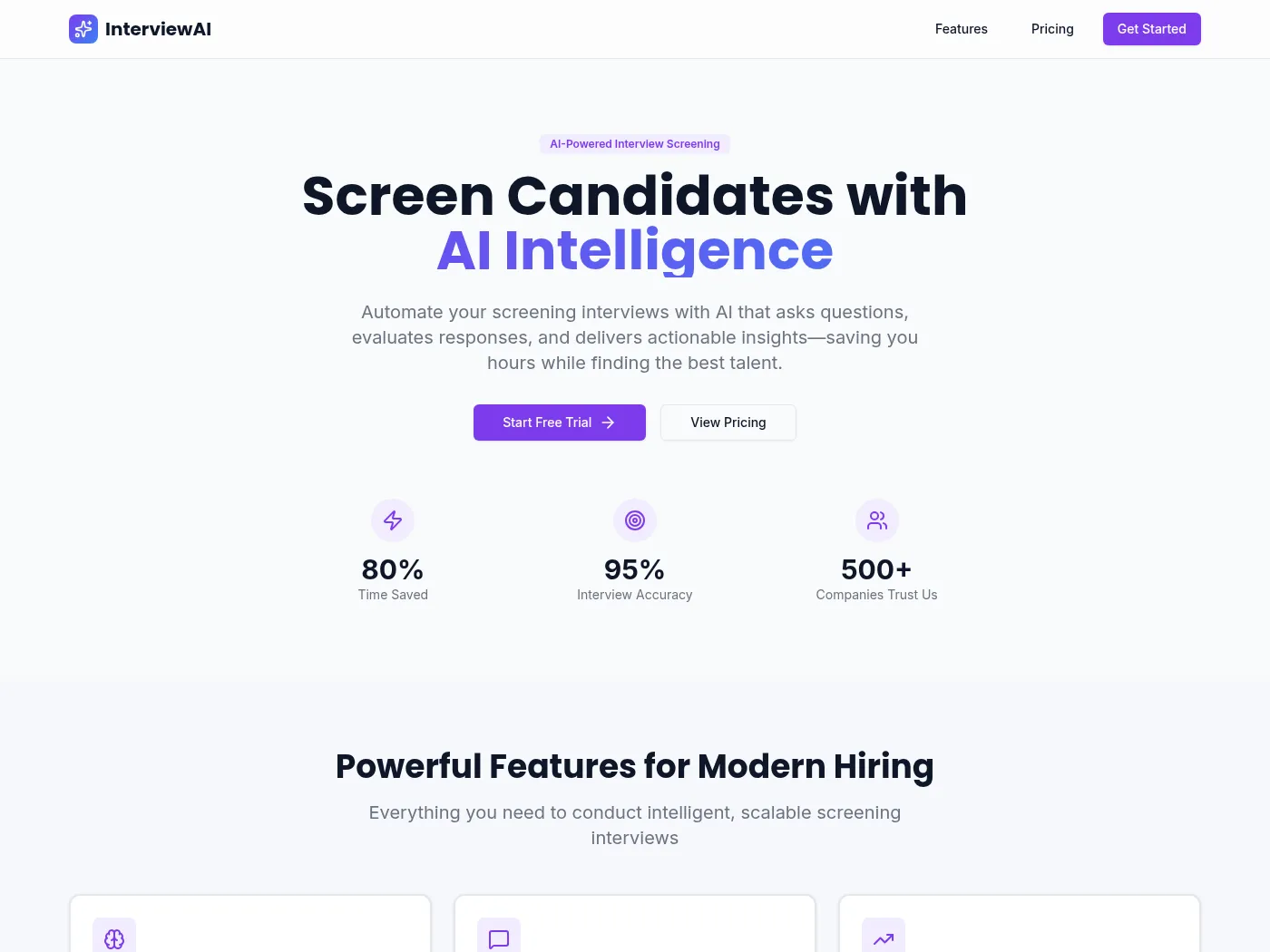 AI Interview Screening Platform