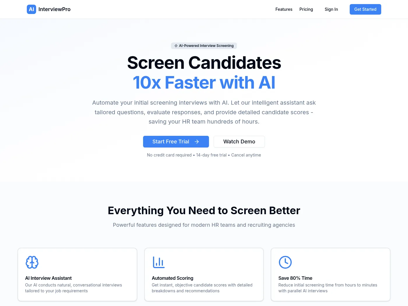AI Interview Screening Platform
