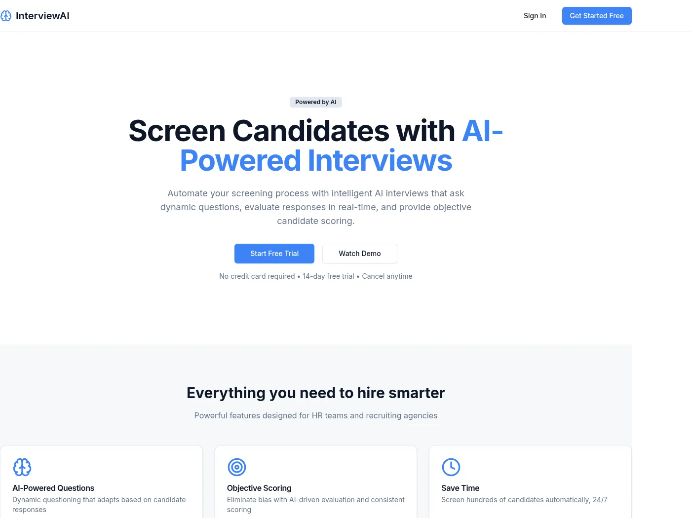 AI Interview Screening Platform for HR Teams