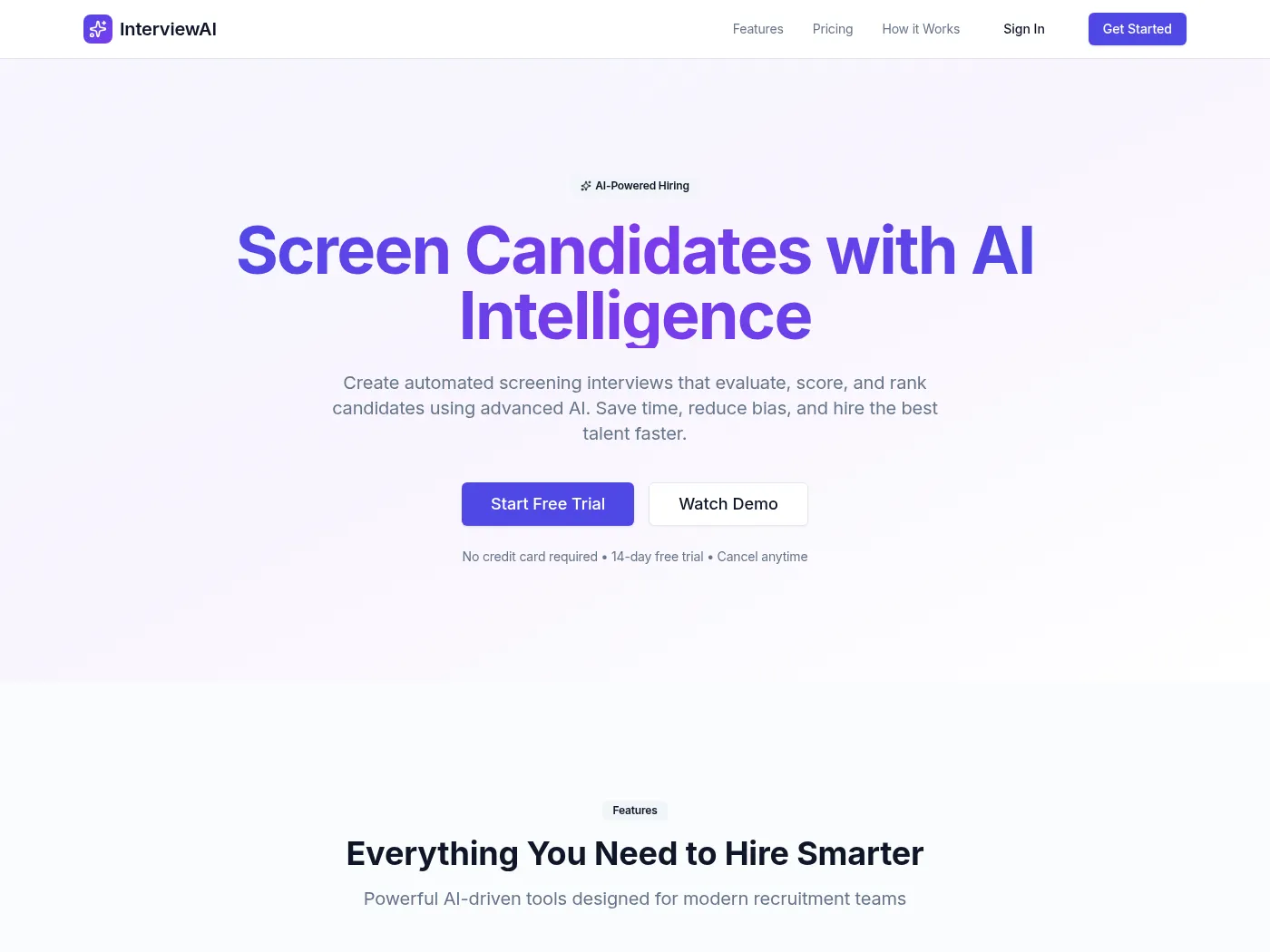 AI Interview Screening Platform