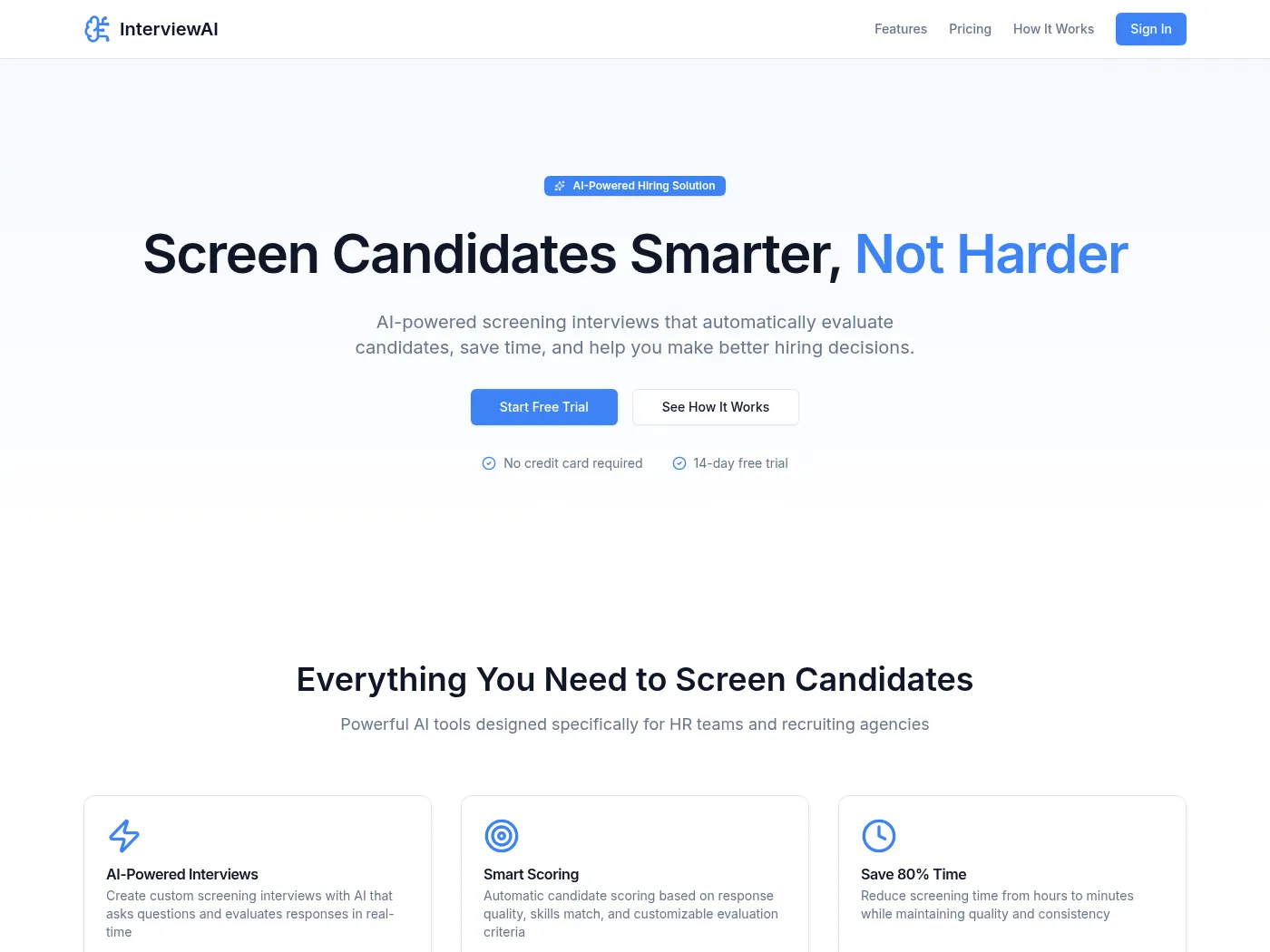 AI Interview Screening Platform