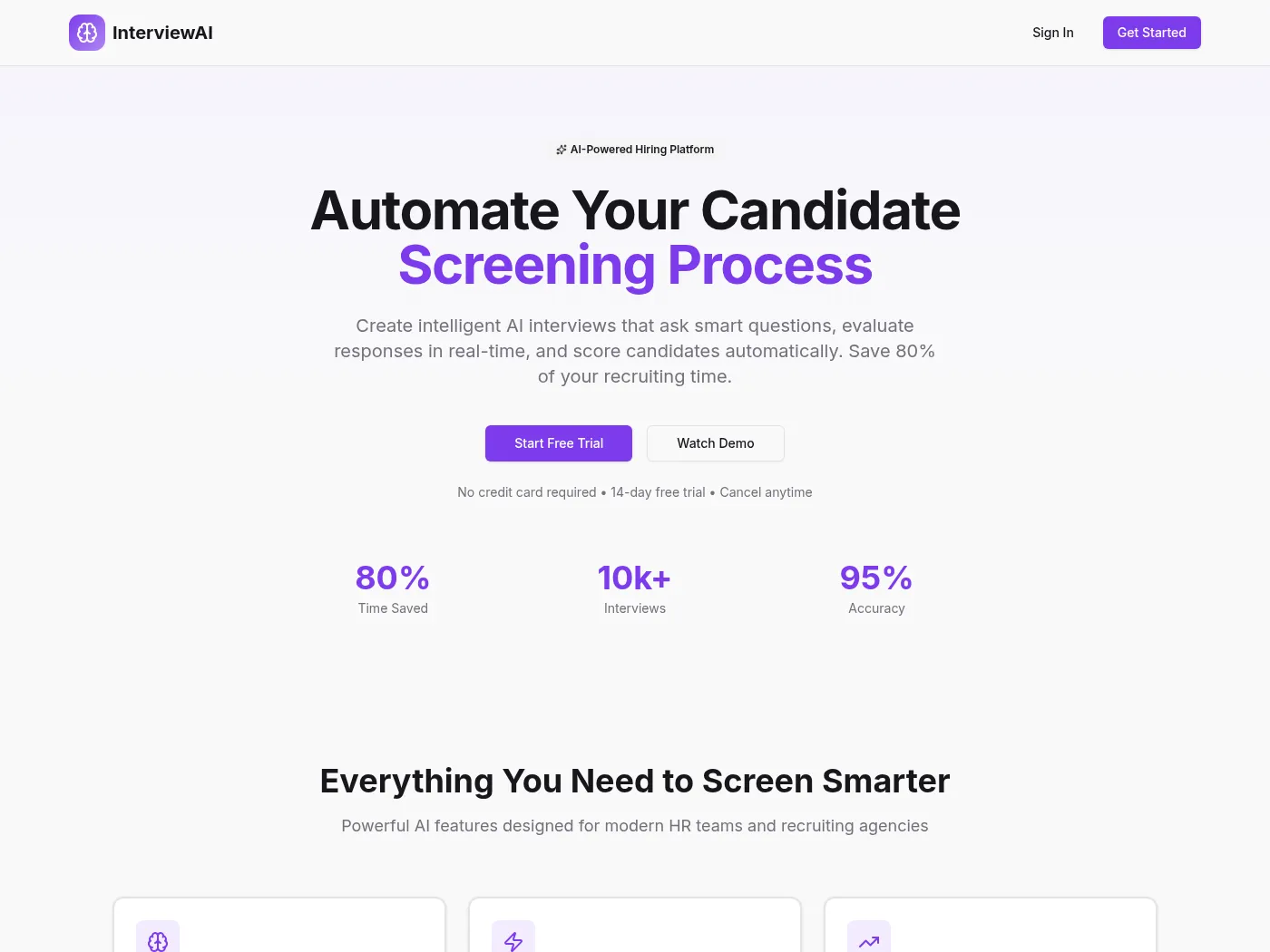 AI Interview Screening Platform for Recruiters