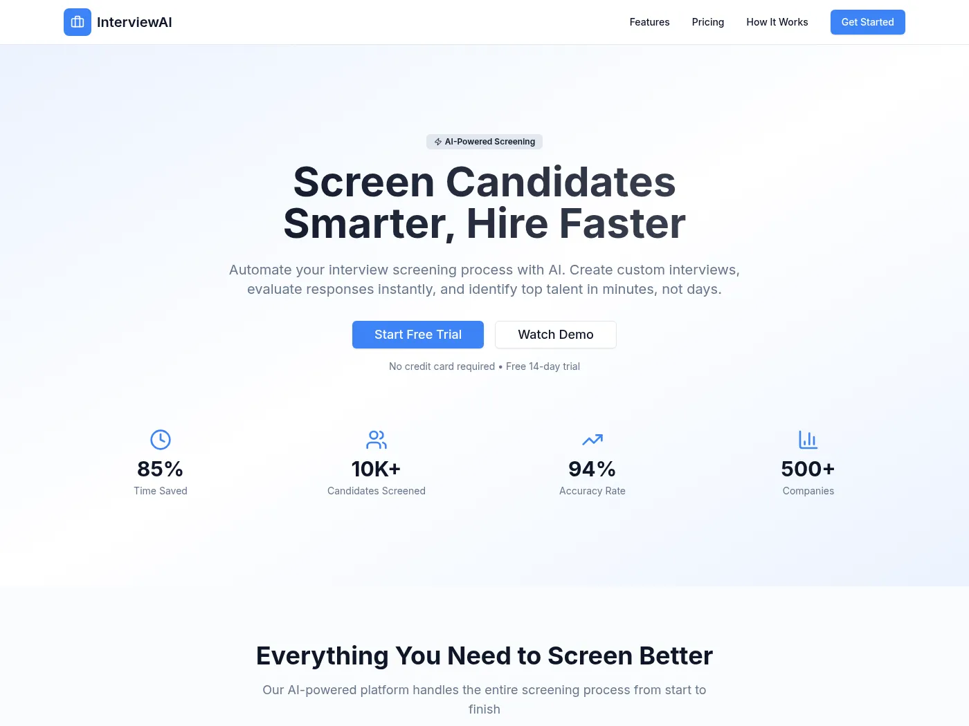 AI Interview Screening Platform for HR Teams