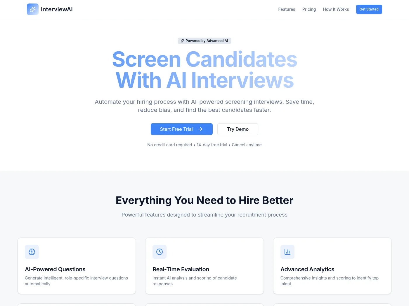 AI Interview Screening Platform