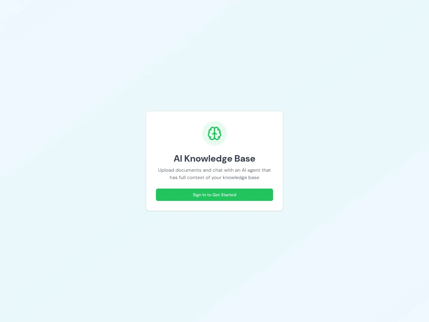 AI Knowledge Base Agent