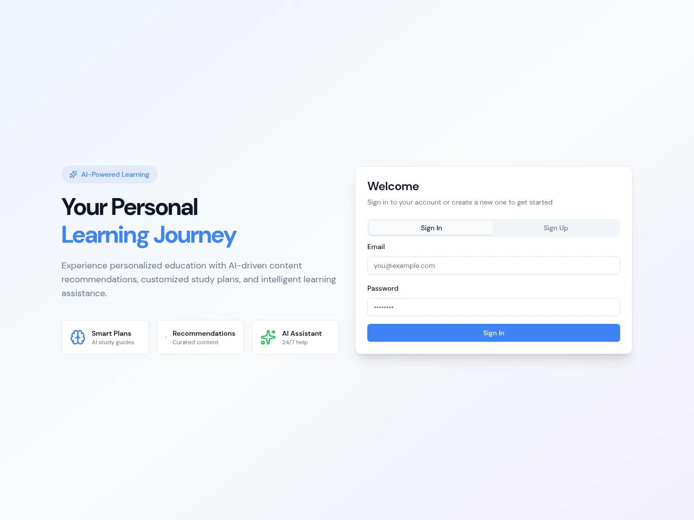 AI-Powered Personalized Learning Platform