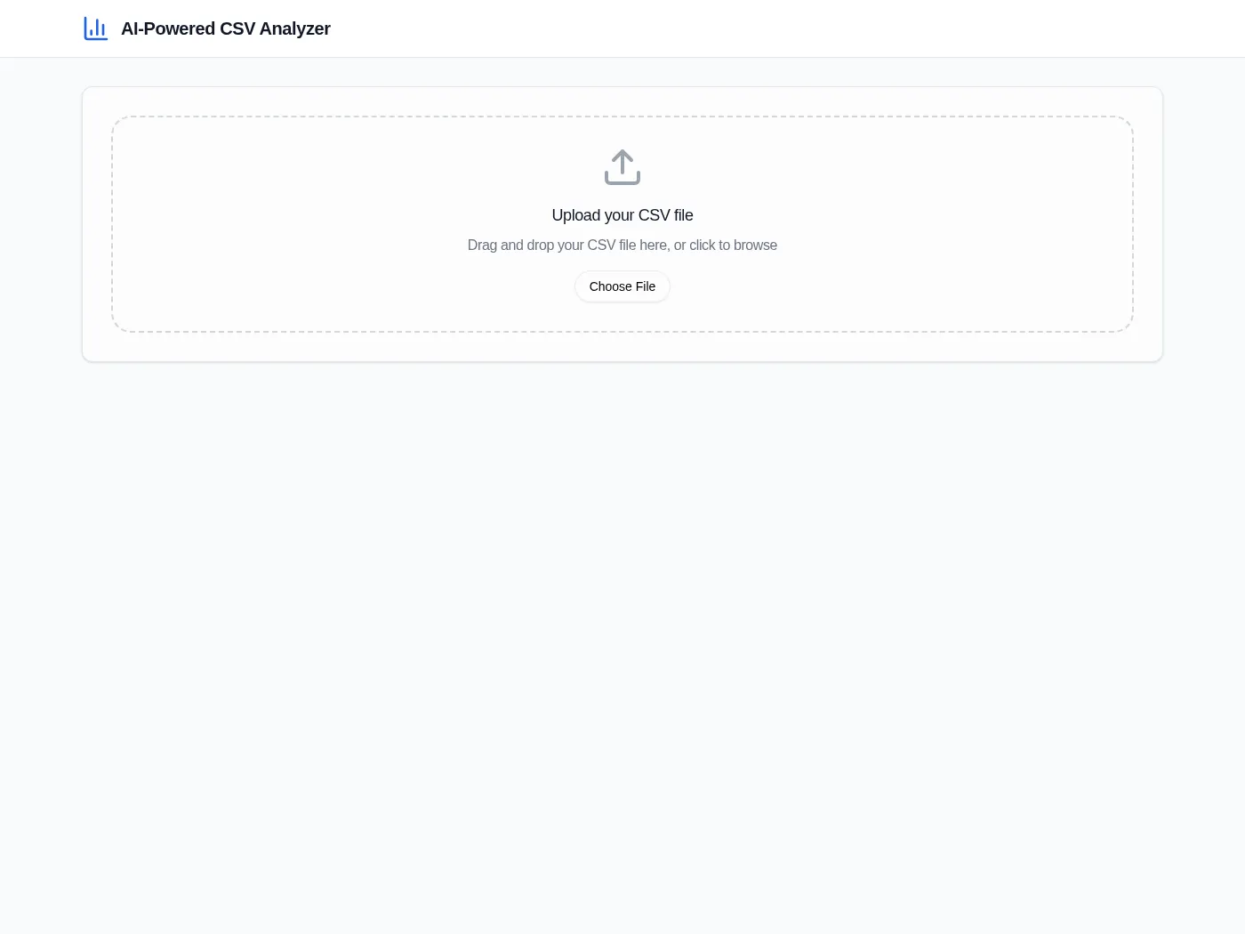 AI-Powered CSV Data Analyzer