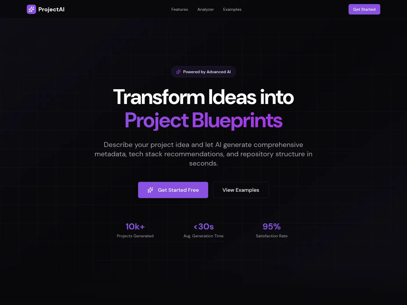 AI Project Analyzer & Metadata Generator