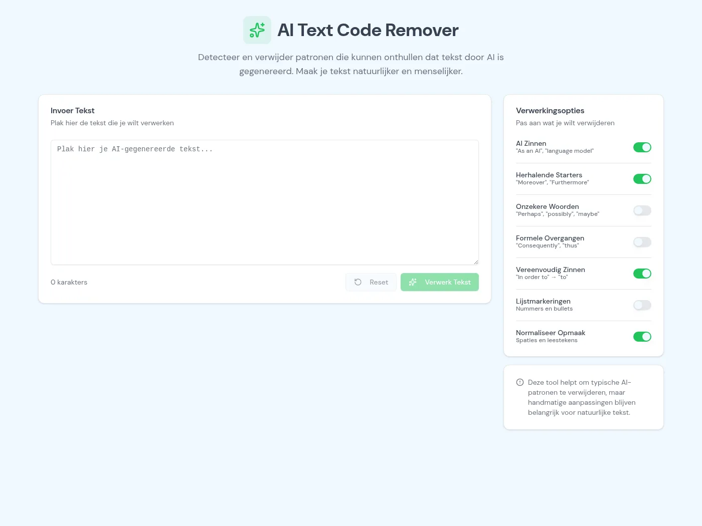 AI Text Code Remover