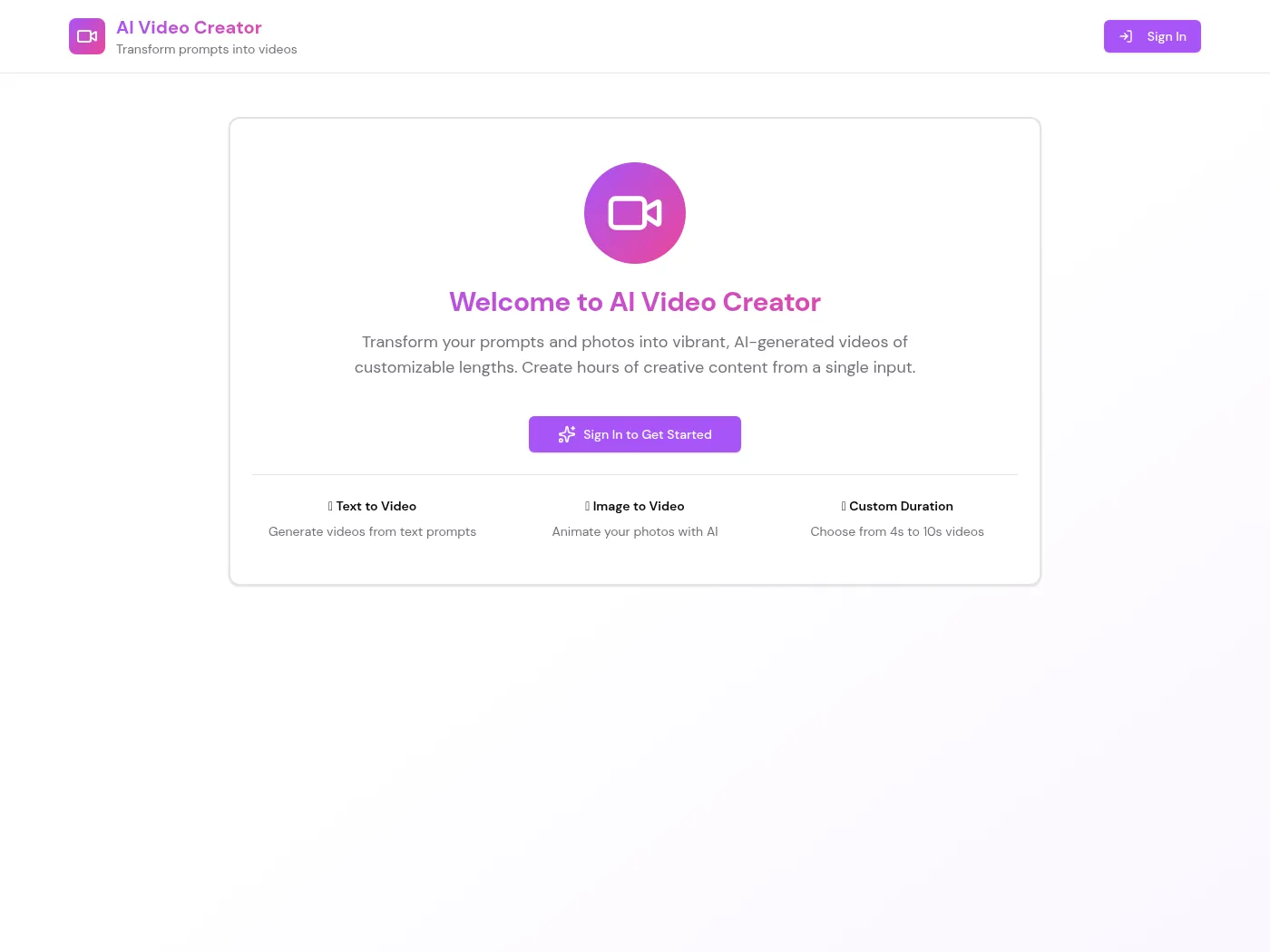 AI Video Creator