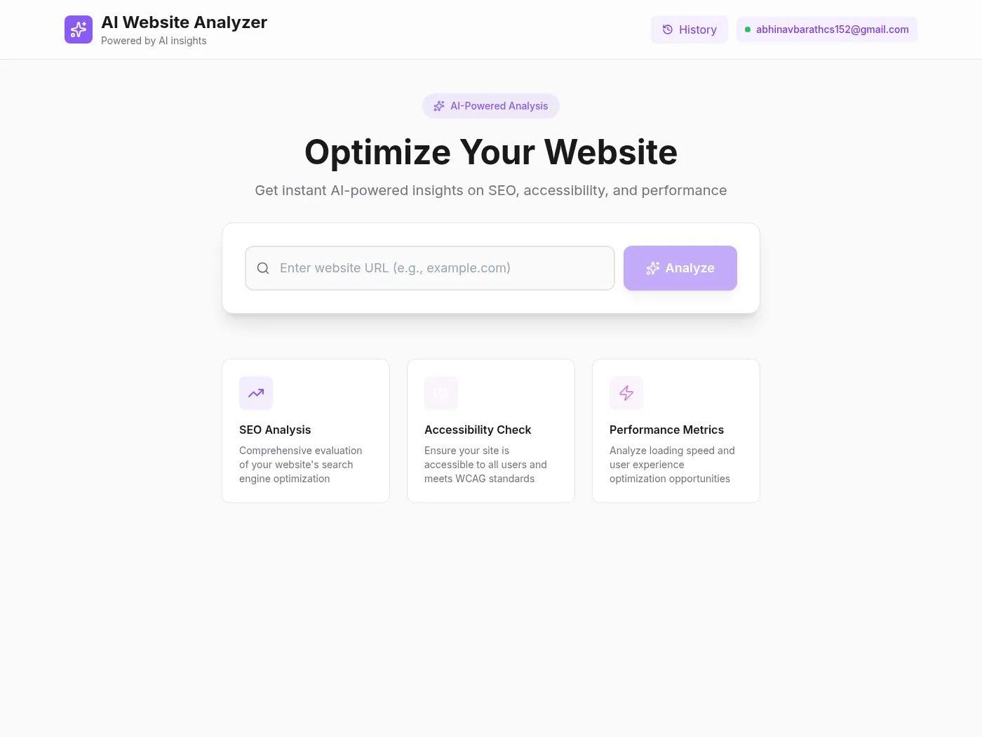 AI Website Analyzer