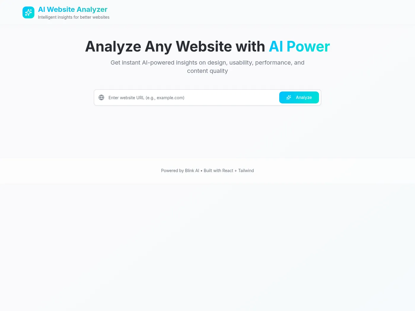 AI Website Analyzer