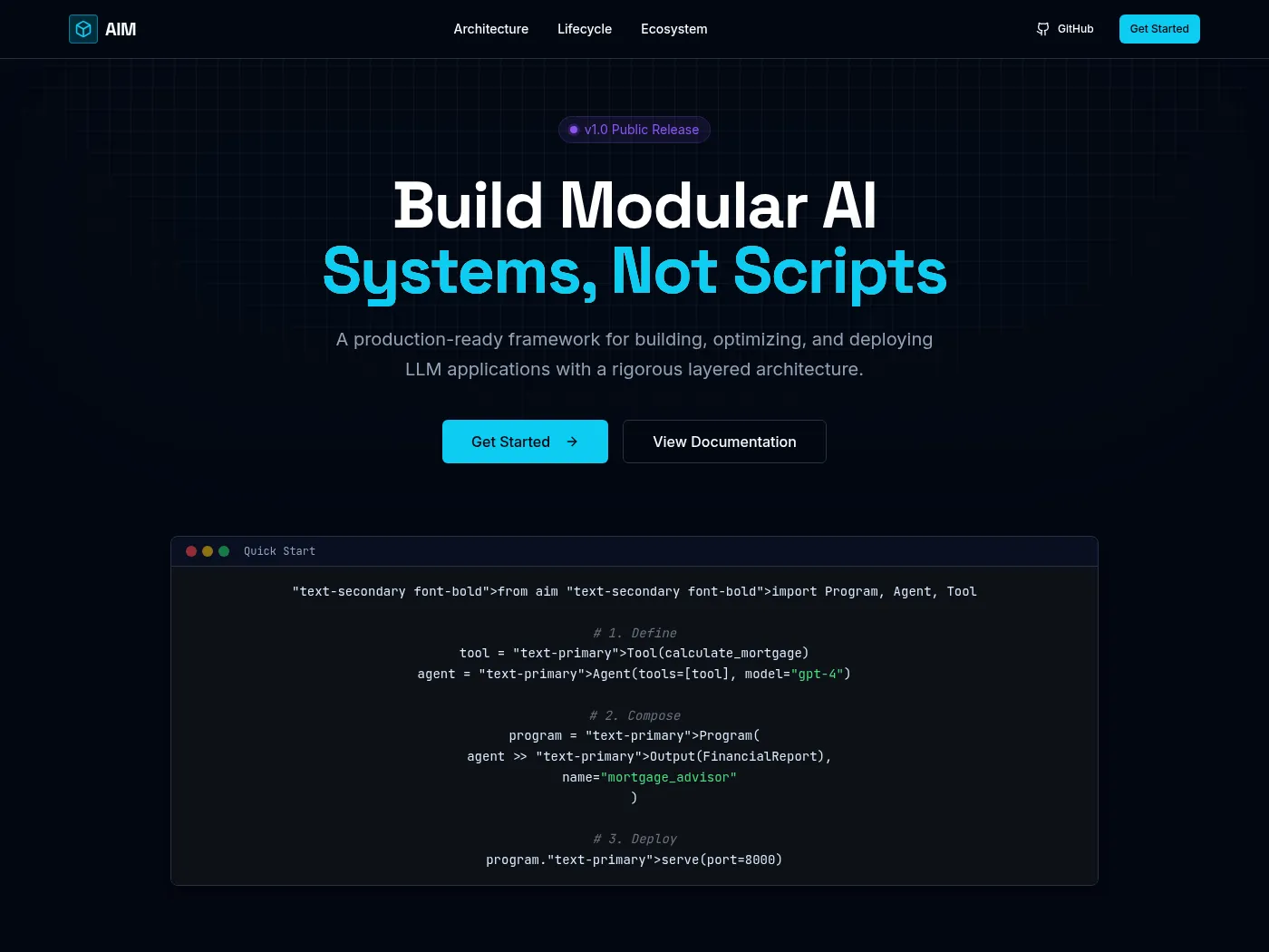 AIM Modular AI Framework