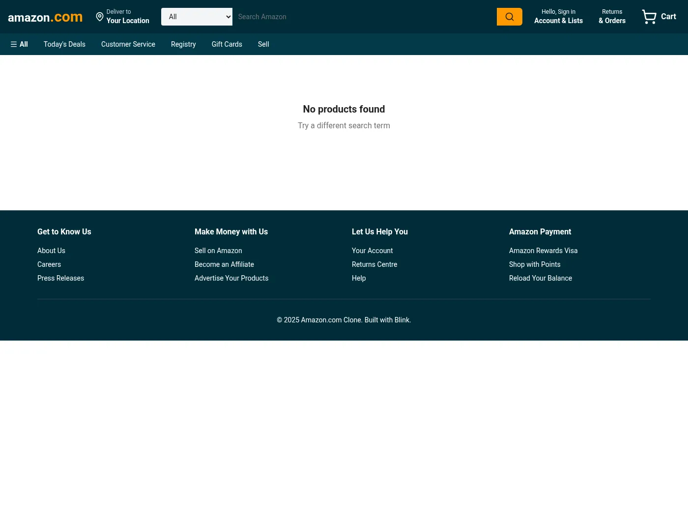 Amazon.com E-commerce Platform Clone