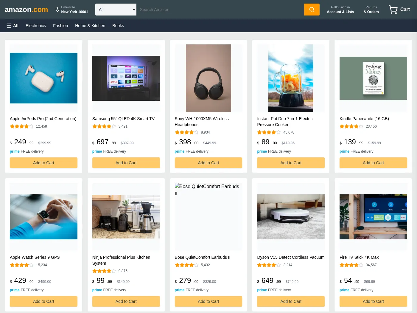 Amazon.com E-commerce Clone