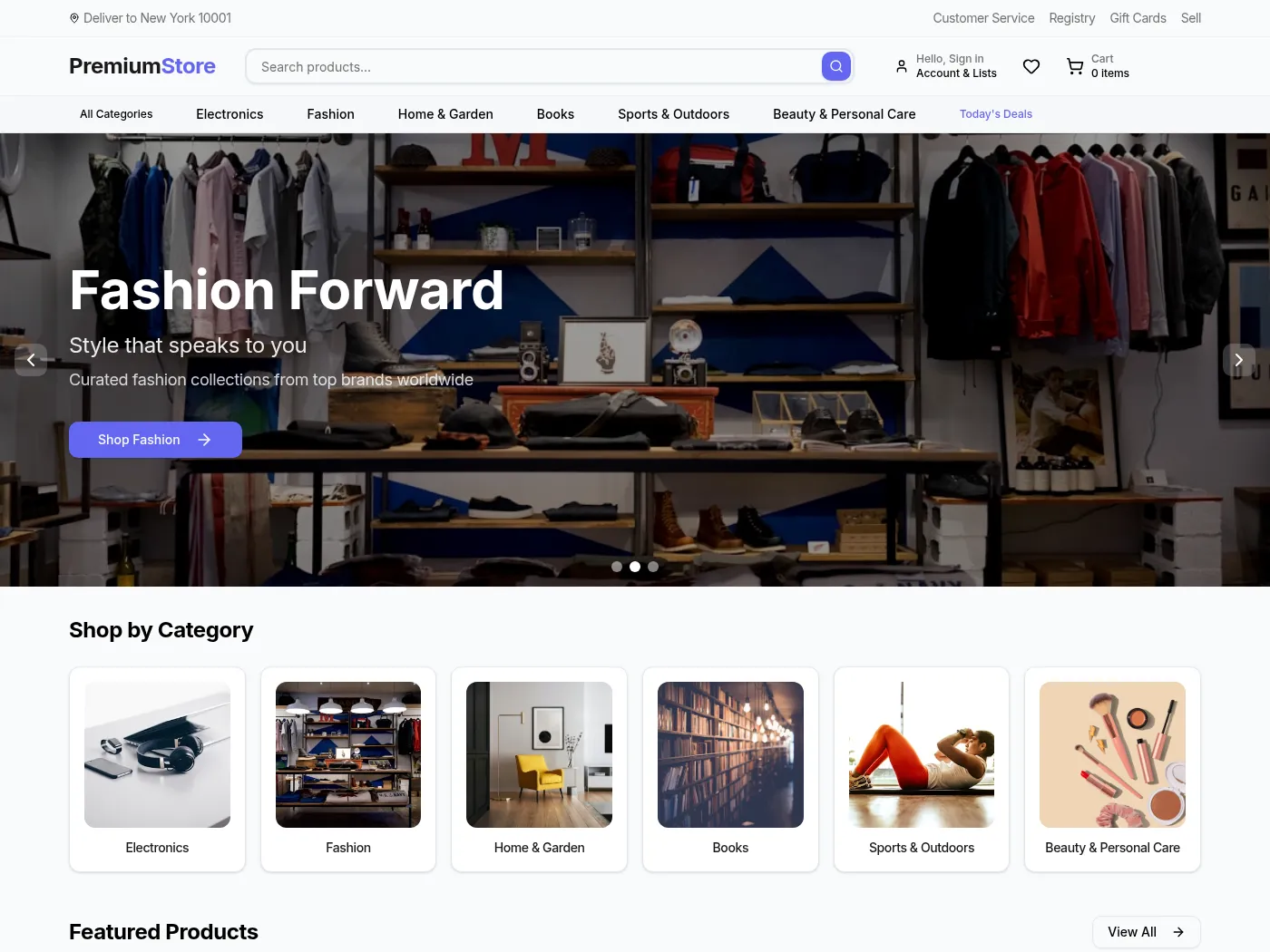 Amazon.com Clone - Full-Featured E-commerce Platform