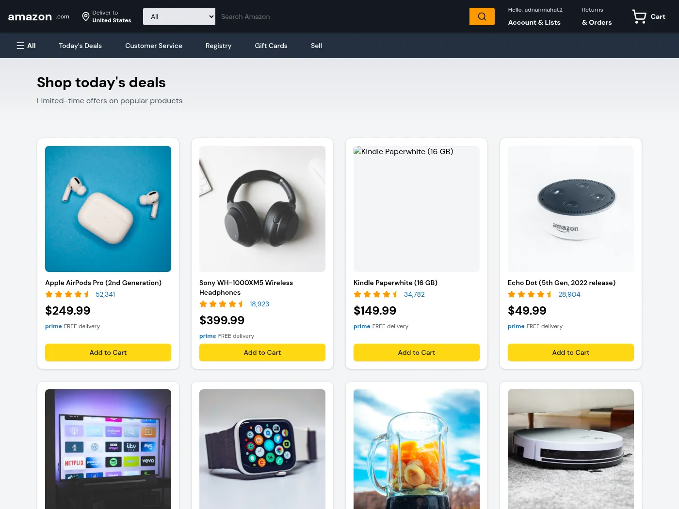 Amazon Clone E-commerce Platform
