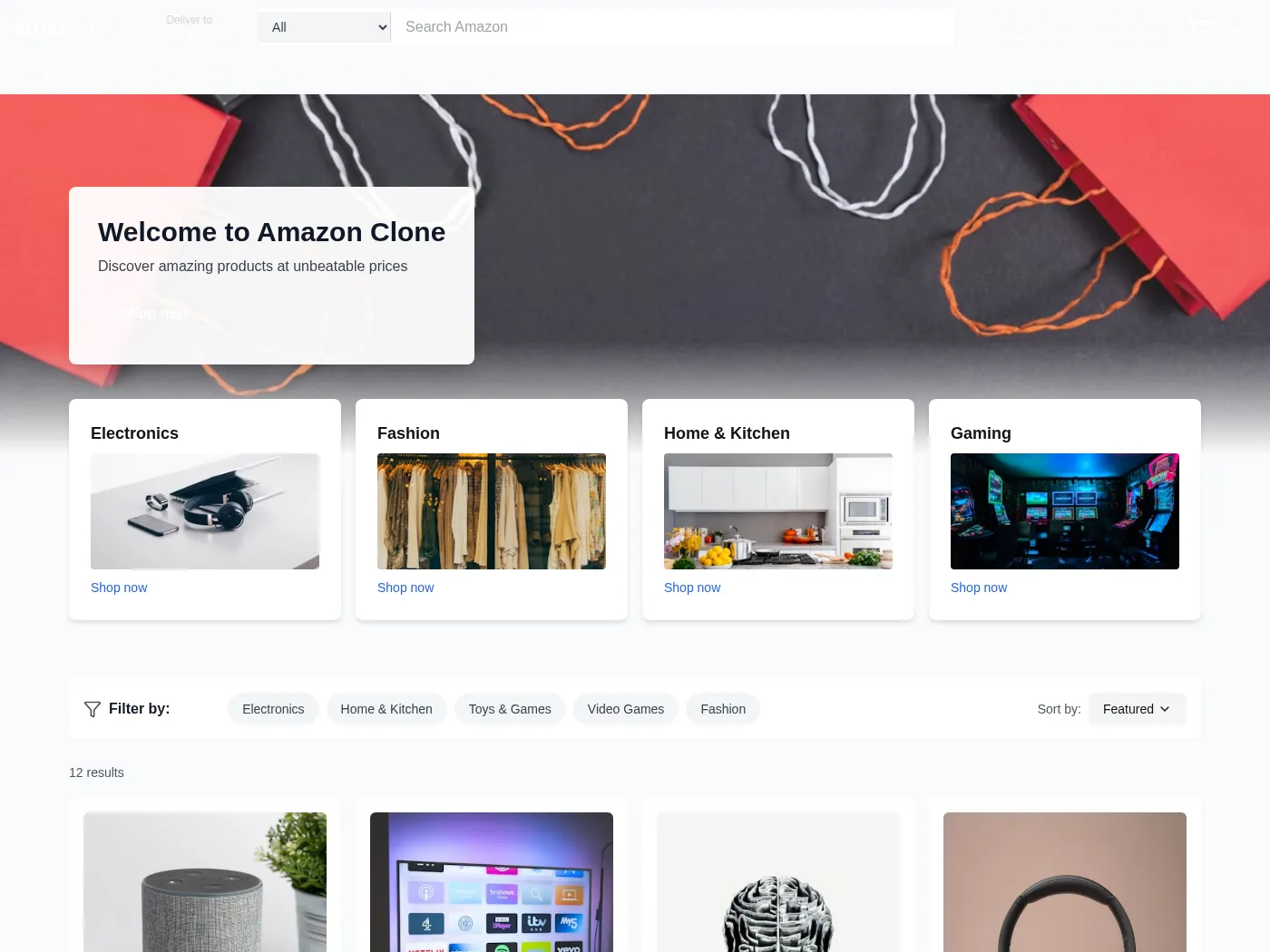 Amazon Clone Web App