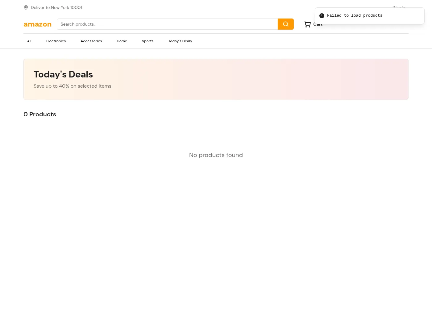 Amazon Clone Webstore