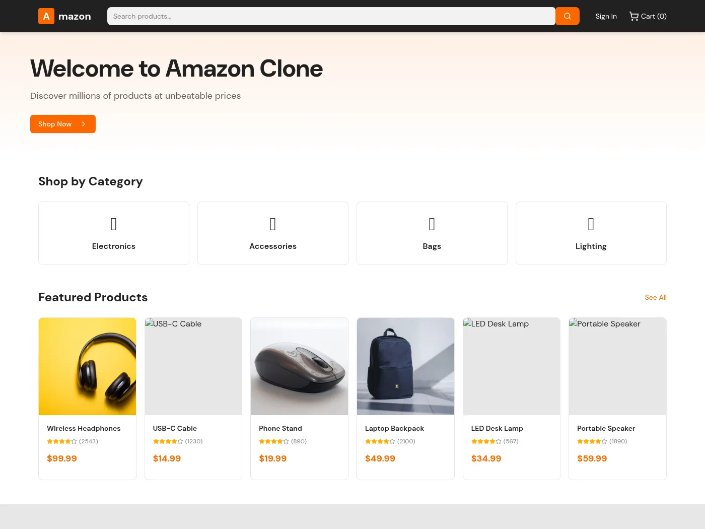Amazon.com Clone